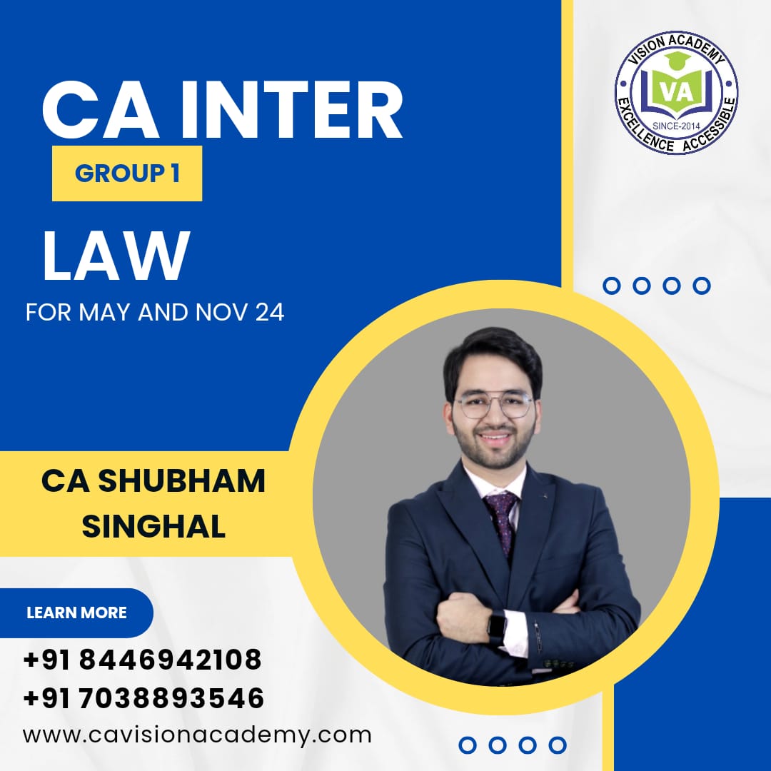 CA Inter New Scheme Law Regular Lectures By CA Shubham Singhal | CA ... CA Inter New Scheme Law Regular Lectures By CA Shubham Singhal | CA ...