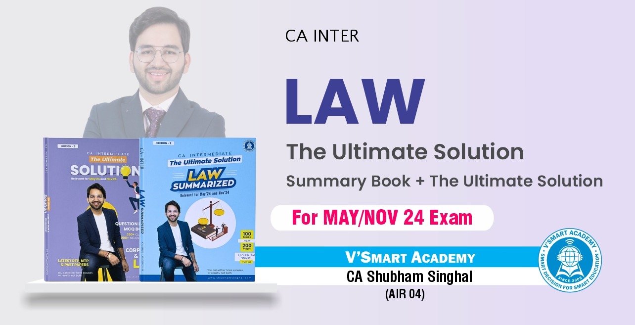 CA Inter Law Summary Notes, Question Bank and MCQ Booklet Combo By CA ...