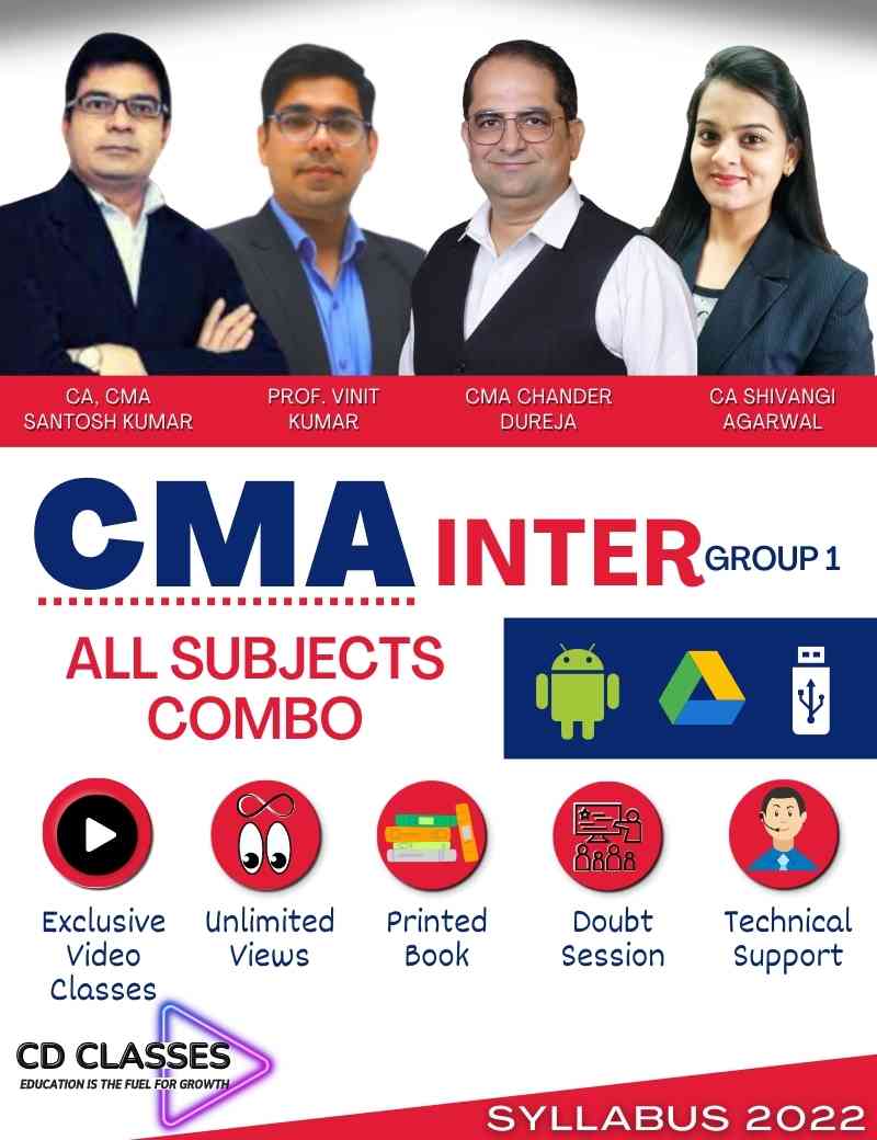 CMA Inter Group 1 All Subjects Combo New Syllabus 2022 | CD Classes
