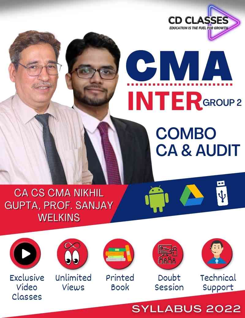CMA Inter Group 2 Company Accounts & Audit New Syllabus 2022 | CD Classes CMA Inter Group 2 Company Accounts & Audit New Syllabus 2022 | CD Classes