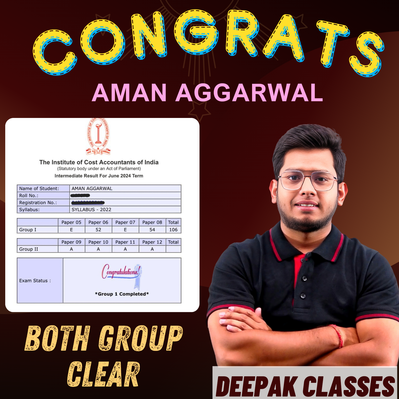 DEEPAK CLASSES -Best CMA Online Classes for CMA Students - Guaranteed Lowest Fee | Deepak Classes