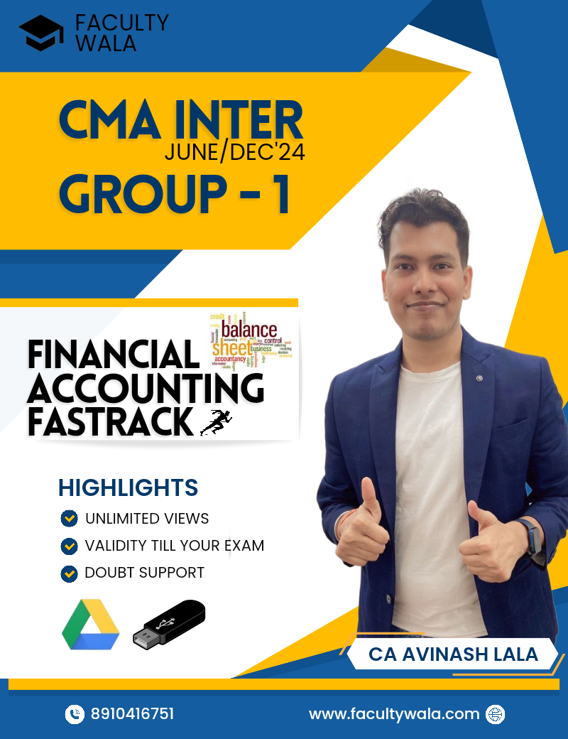 Best Online CA CMA Classes, Video Lectures for CA CMA - Facultywala | Facultywala