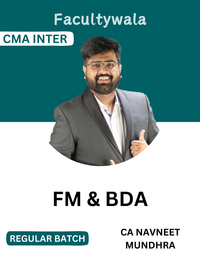 CMA Inter FM DA Regular Batch by CA Navneet Mundhra | Facultywala