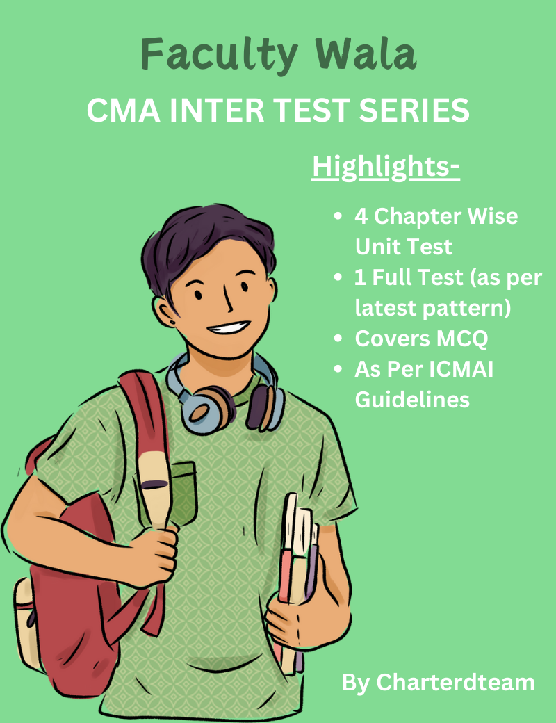 CMA Inter Test Series by Charterd Team | Facultywala
