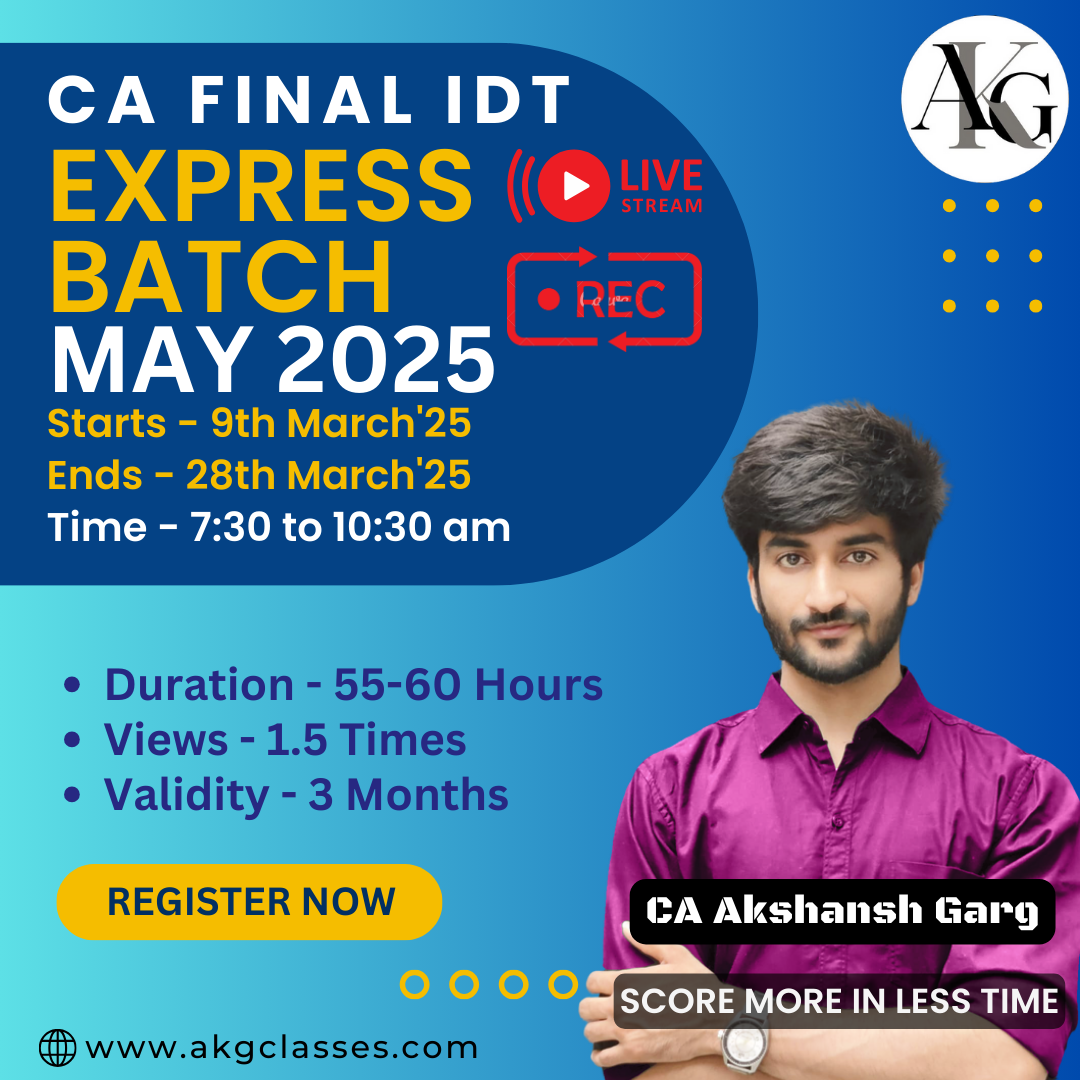 IDT Express Batch For May'25 (Live+Recorded Batch) | IDT Simplified