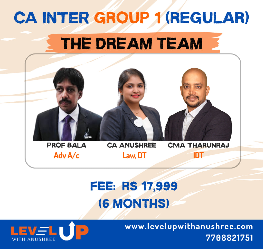 CA Inter Group 1 Combo | Level Up with Anushree