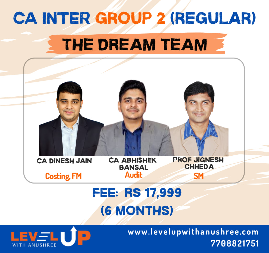 CA Inter Group 2 Combo | Level Up with Anushree