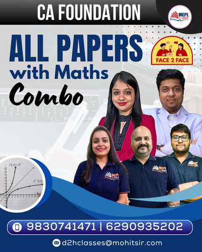 CA FOUNDATION - ALL PAPERS WITH MATHS COMBO | MEPL Classes