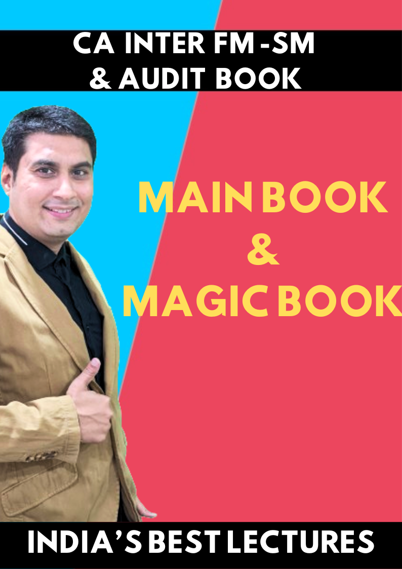 CA Inter FM-SM & Audit Book along with 2 magic books respective ...