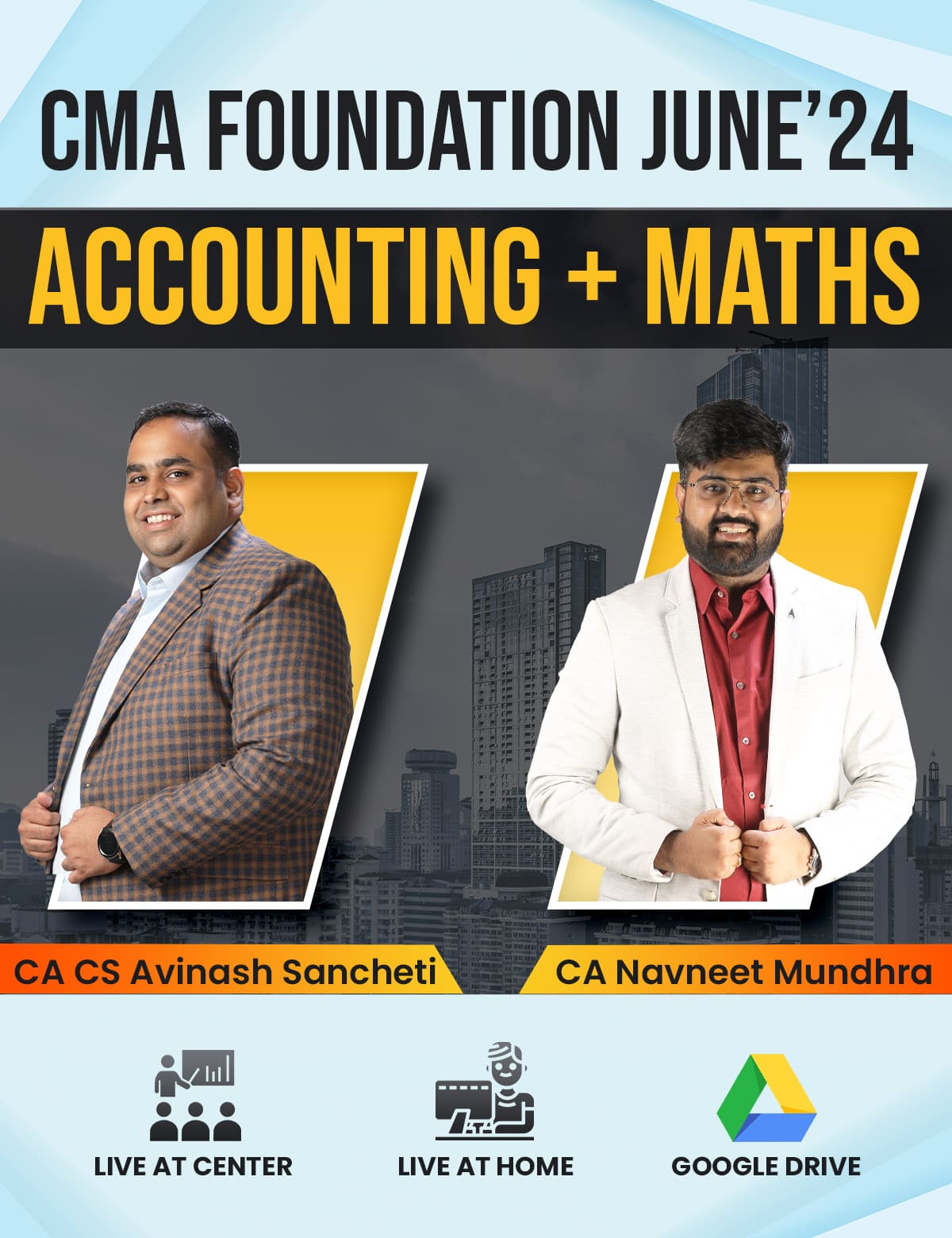 CMA Foundation Accounts & Maths New Syllabus Batch for June'24 | Navin ...