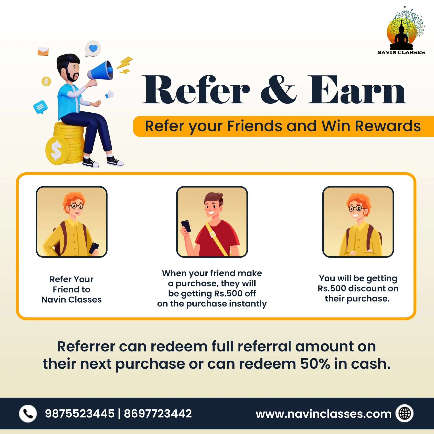 Refer Program | Navin Classes