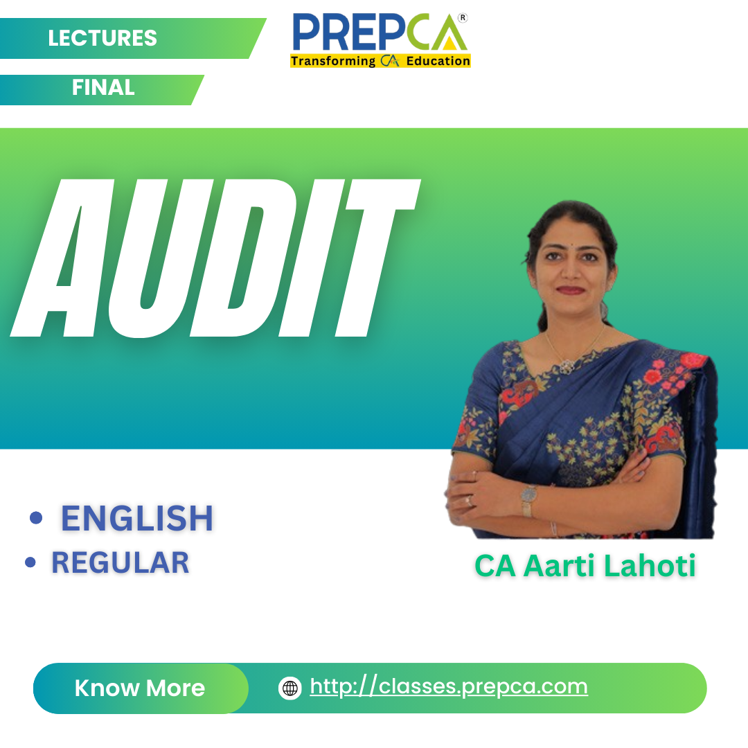 CA Final Audit Full Course In English By CA Aarti Lahoti | PREPCA
