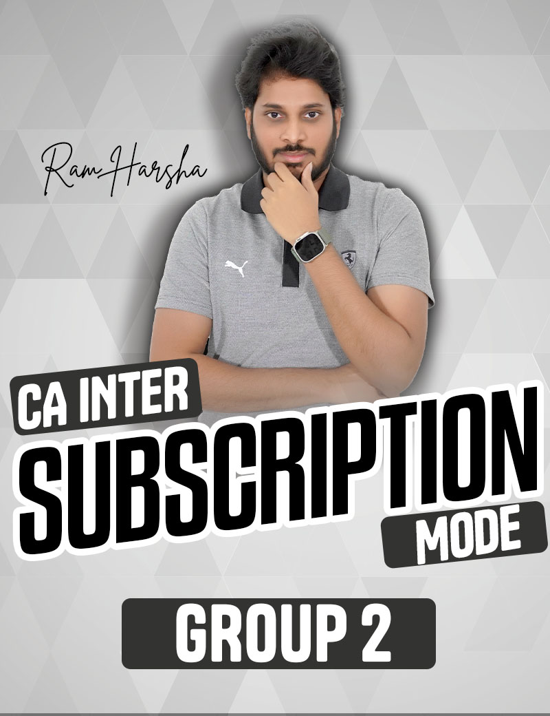 CA Inter - Group2 Subscription Mode | SHRESHTA FOR CA AND CMA