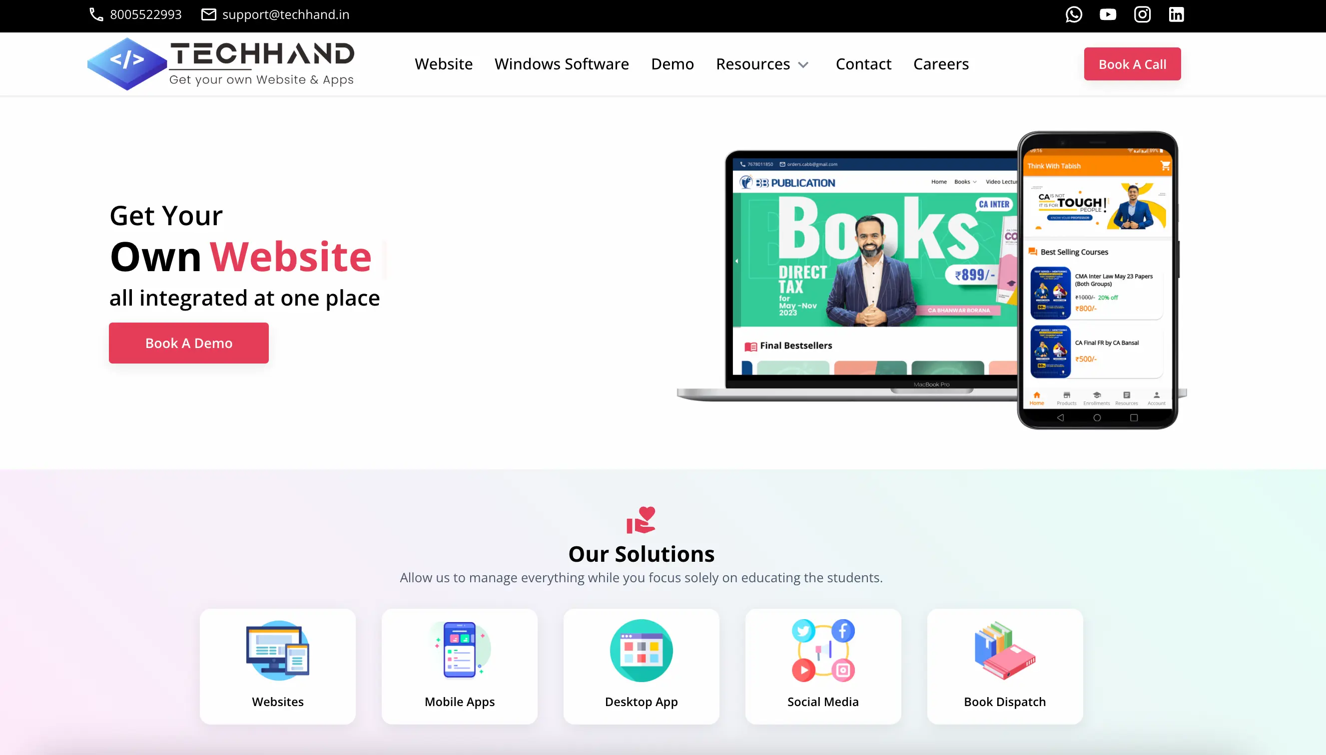 Get your Own Website, Mobile Apps and Windows software | TechHand ...