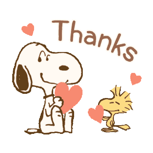 Snoopy Thank You Cartoon