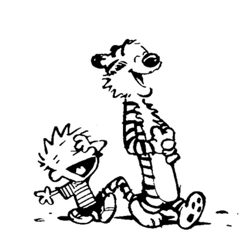 Calvin Hobbs Coloring Pages