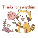 【英文】Rascal and Lily: Cordial Couple (小浣熊) @kal_pc - Download Stickers ...