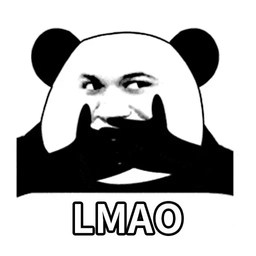 Funny Panda Man Sticker - Download Stickers from Sigstick