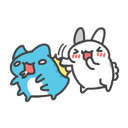 BugCat Capoo & Tutu - shining love - Download Stickers from Sigstick