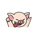 Lihkg pig - Download Stickers from Sigstick