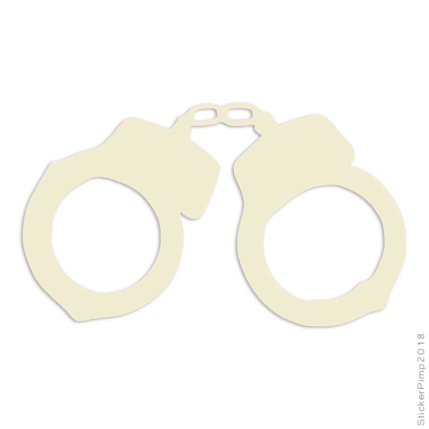 Handcuffs Cuffs Shackle, Vinyl Decal Sticker, Multiple Colors & Sizes ...