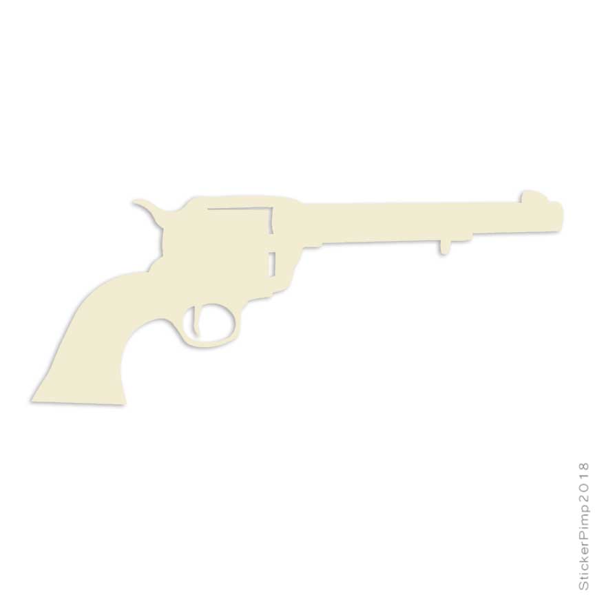Pistol Revolver Gun, Vinyl Decal Sticker, Multiple Colors & Sizes #3021 ...