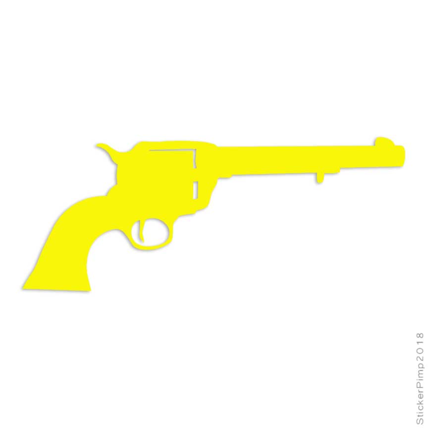 Pistol Revolver Gun, Vinyl Decal Sticker, Multiple Colors & Sizes #3021 ...