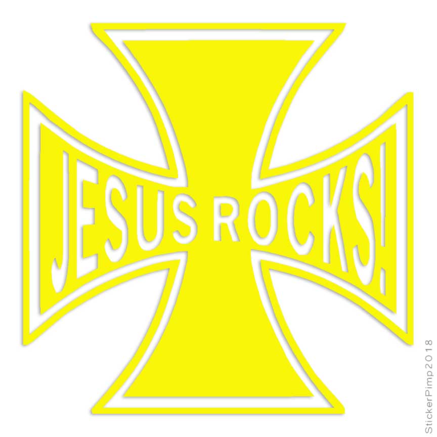 Jesus Rocks Cross, Vinyl Decal Sticker, Multiple Colors & Sizes #408 | eBay