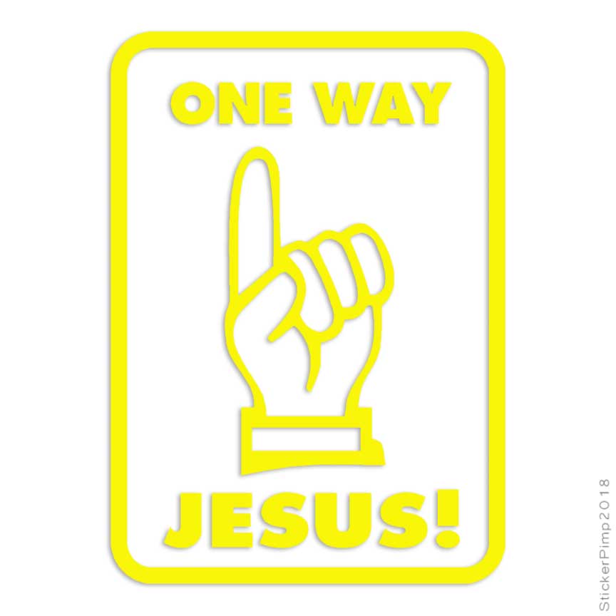 One Way Up Jesus, Vinyl Decal Sticker, Multiple Colors & Sizes #488 | eBay