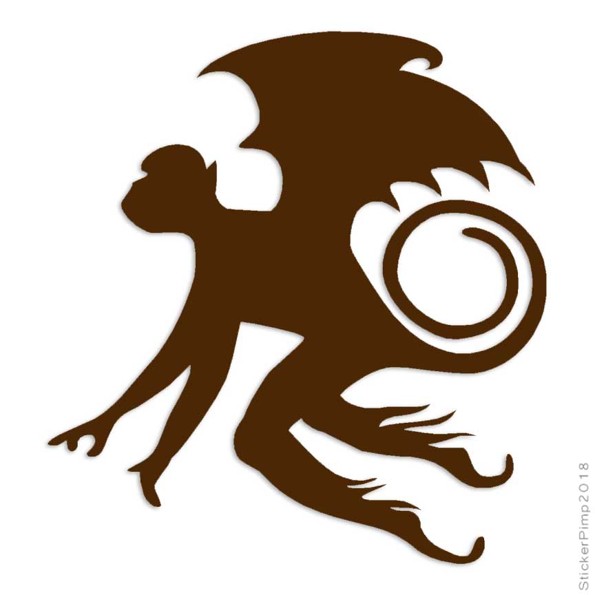 Flying Monkey Wings, Vinyl Decal Sticker, Multiple Colors & Sizes #1334 ...