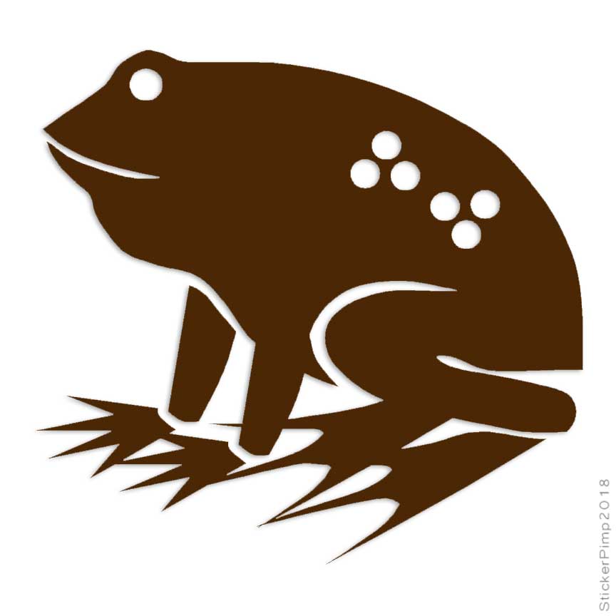 Frog Toad Cute, Vinyl Decal Sticker, Multiple Colors & Sizes #331 | eBay
