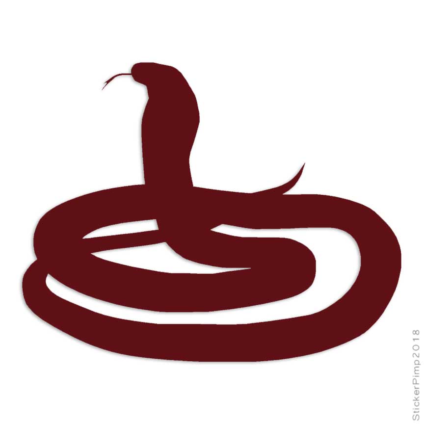 Snake Coil Cobra Boa, Vinyl Decal Sticker, Multiple Colors & Sizes ...