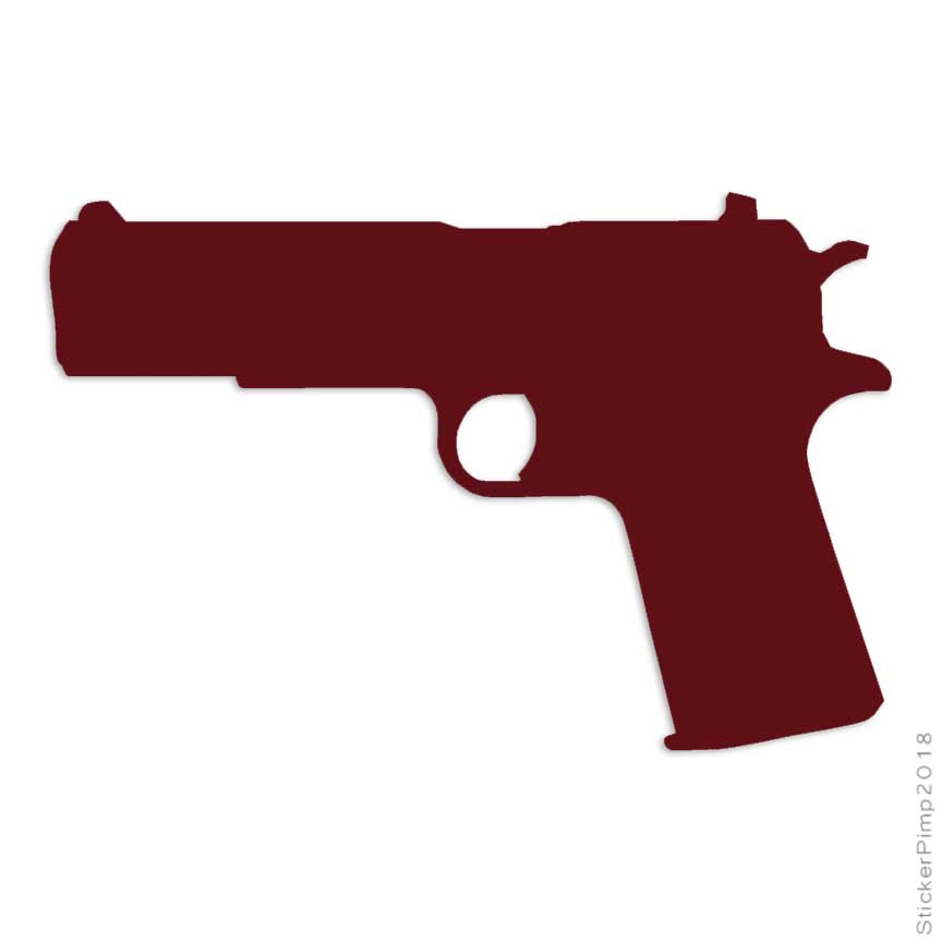 M1911 Automatic Pistol, Vinyl Decal Sticker, Multiple Colors & Sizes ...