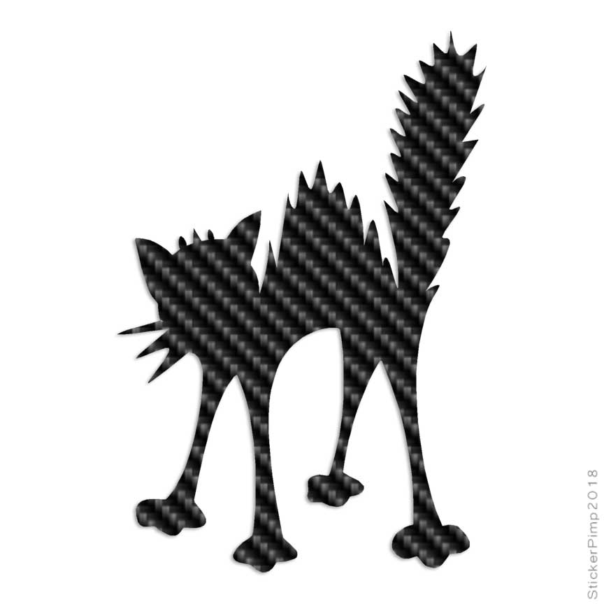 Scared Cat Kitten, Vinyl Decal Sticker, 40 Patterns & 3 Sizes, #813 | eBay