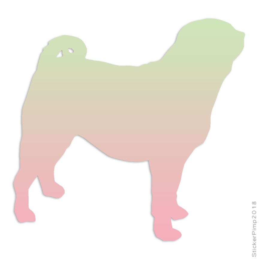 Pug Dog Breed, Vinyl Decal Sticker, 40 Patterns & 3 Sizes, #1997 | eBay