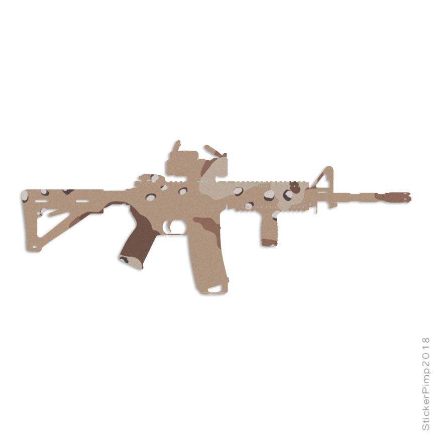 AR-15 Scope Rifle, Vinyl Decal Sticker, 40 Patterns & 3 Sizes, #2982 | eBay