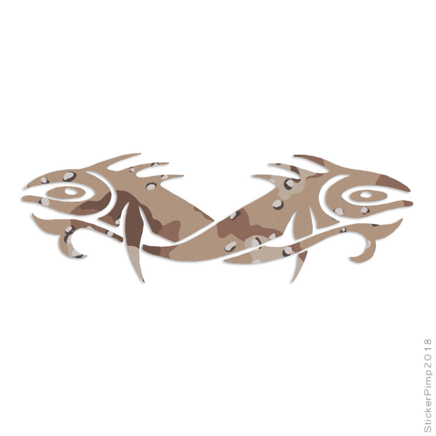 Tribal Fish Art, Vinyl Decal Sticker, 40 Patterns & 3 Sizes, #3724 | eBay