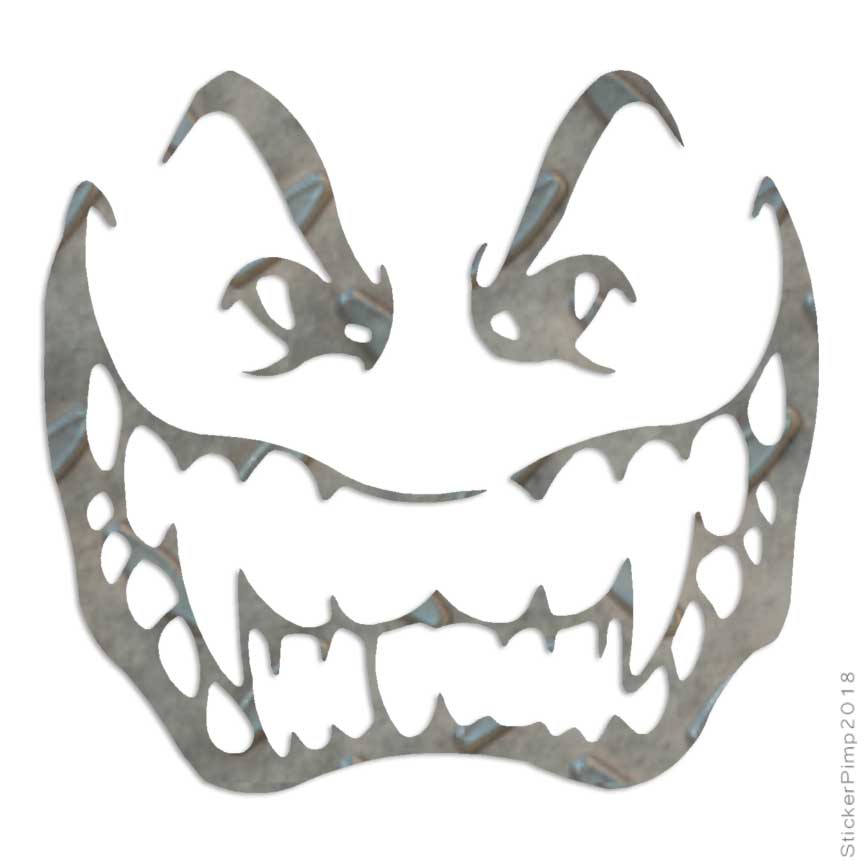 Vampire Face Fangs, Vinyl Decal Sticker, 40 Patterns & 3 Sizes, #714 | eBay
