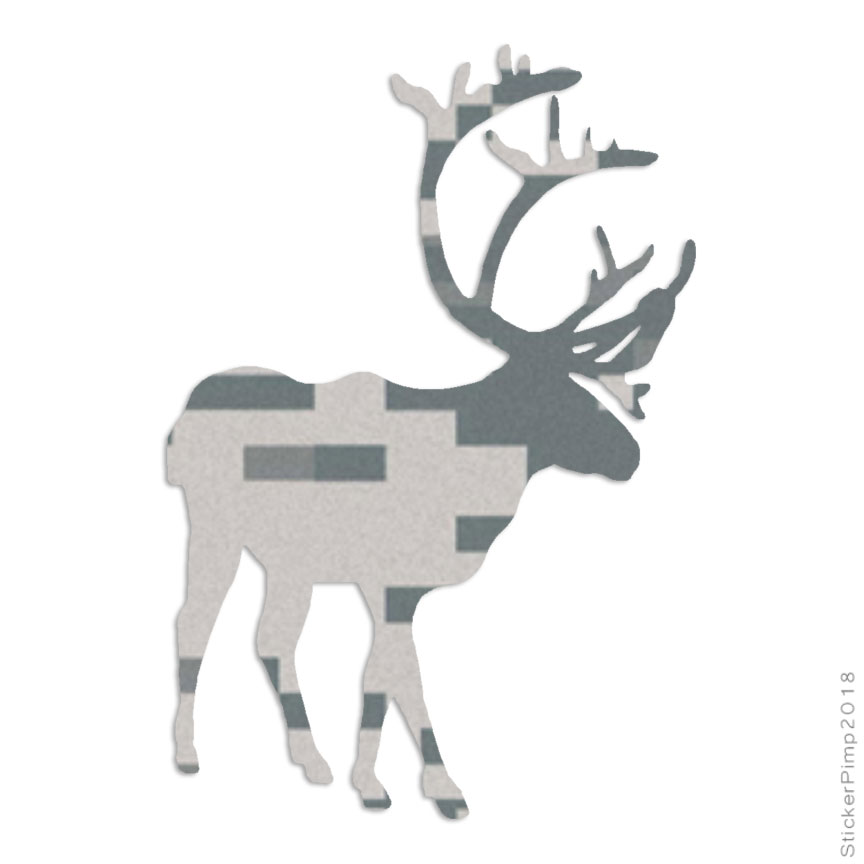 Caribou Reindeer, Vinyl Decal Sticker, 40 Patterns & 3 Sizes, #142 | eBay