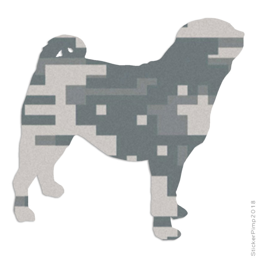 Pug Dog Breed, Vinyl Decal Sticker, 40 Patterns & 3 Sizes, #1997 | eBay