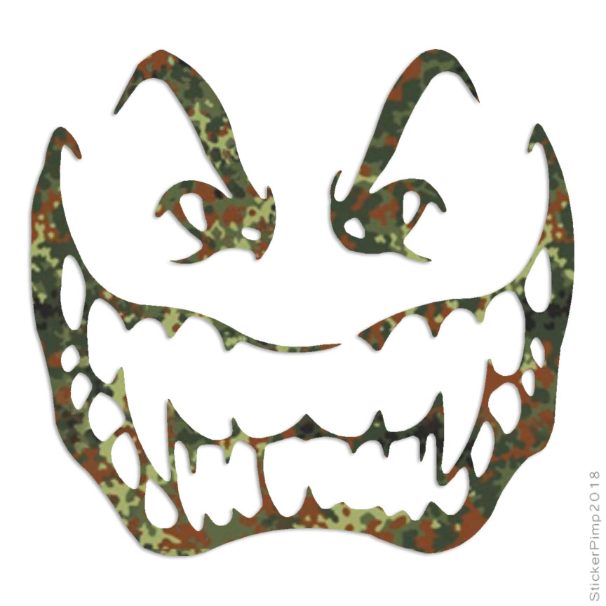 Vampire Face Fangs, Vinyl Decal Sticker, 40 Patterns & 3 Sizes, #714 | eBay