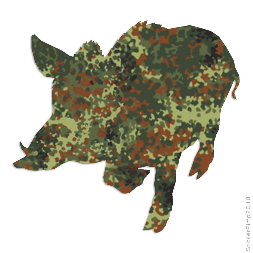 Wild Pig Boar Warthog, Vinyl Decal Sticker, 40 Patterns & 3 Sizes, #743 ...