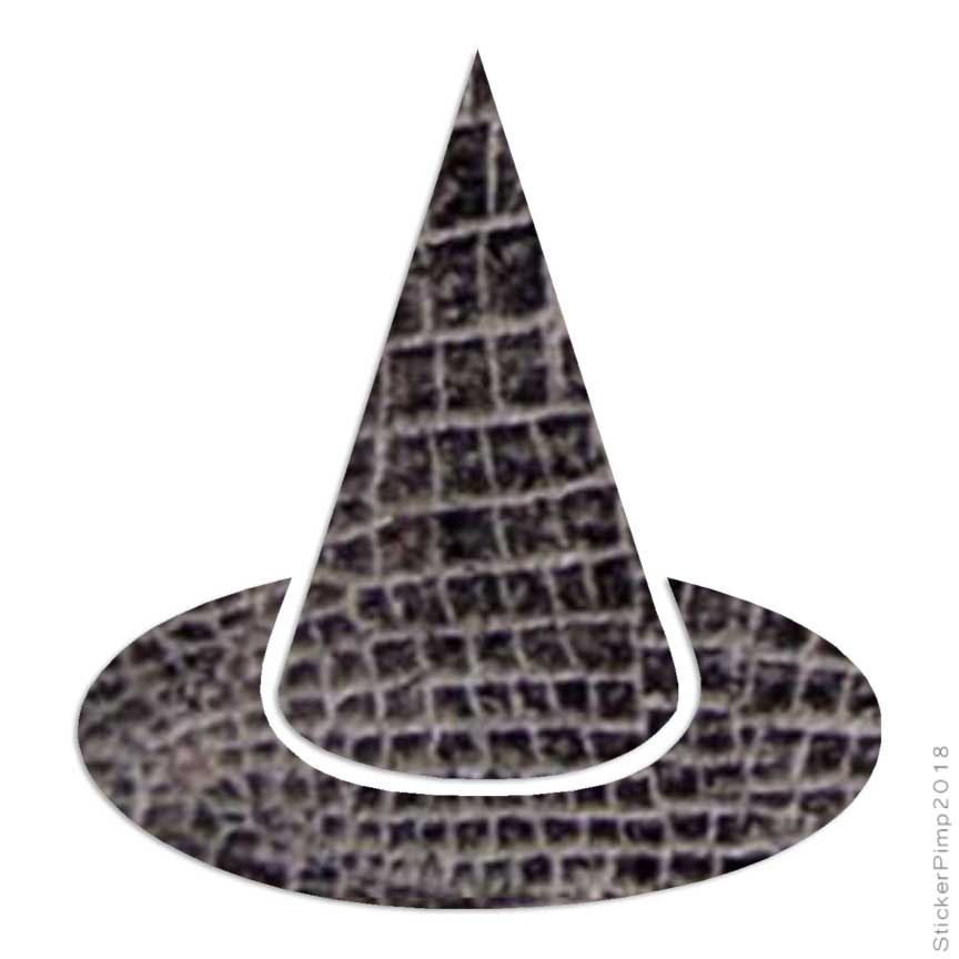 Witch Hat, Vinyl Decal Sticker, 40 Patterns & 3 Sizes, #1108 | eBay
