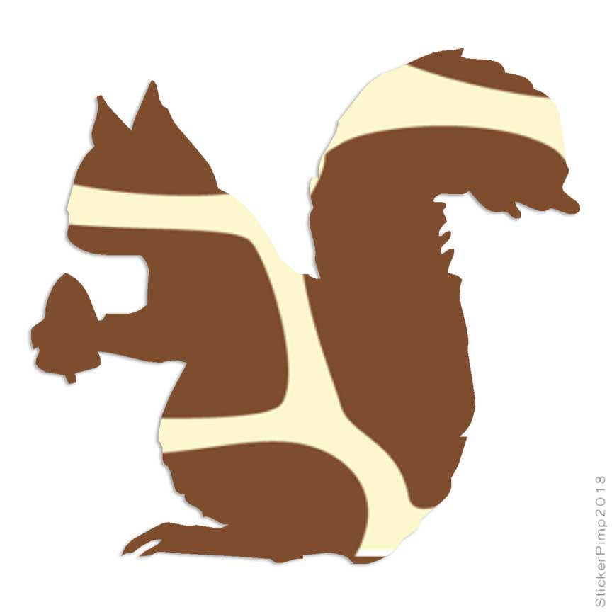 Squirrel Acorn, Vinyl Decal Sticker, 40 Patterns & 3 Sizes, #656 | eBay