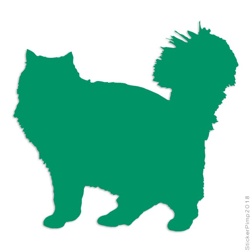 Cat Fluffy, Vinyl Decal Sticker, Multiple Colors & Sizes #148 | eBay