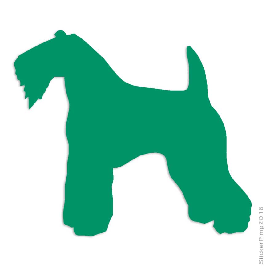Kerry Blue Terrier Dog, Vinyl Decal Sticker, Multiple Colors & Sizes ...