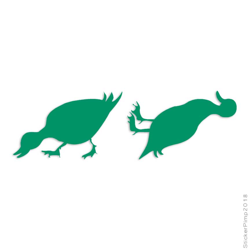 Eating Duck Mallard, Vinyl Decal Sticker, Multiple Colors & Sizes #245 ...