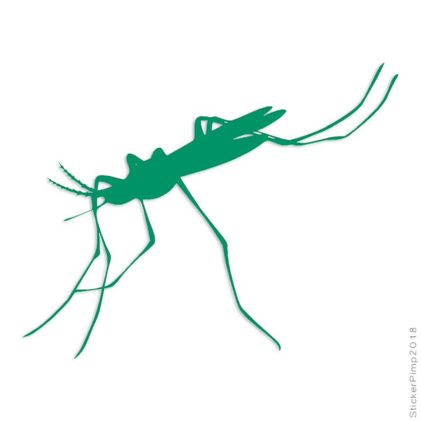 Bug Mosquito Pest, Vinyl Decal Sticker, Multiple Colors & Sizes #2905 ...