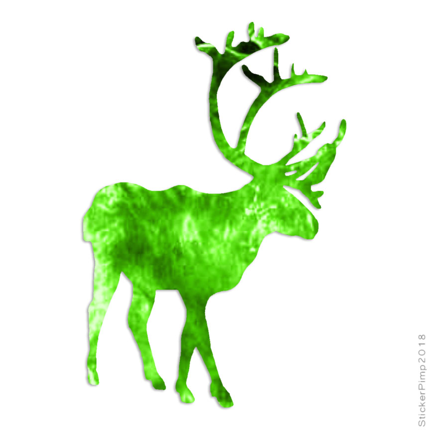 Caribou Reindeer, Vinyl Decal Sticker, 40 Patterns & 3 Sizes, #142 | eBay