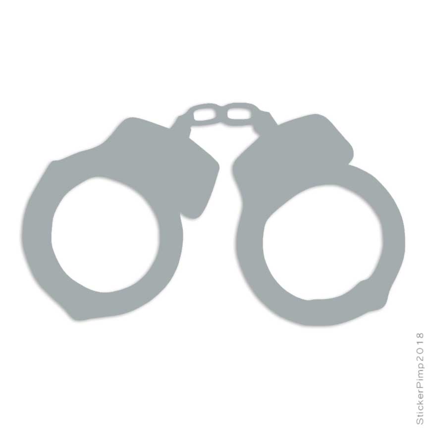 Handcuffs Cuffs Shackle, Vinyl Decal Sticker, Multiple Colors & Sizes ...